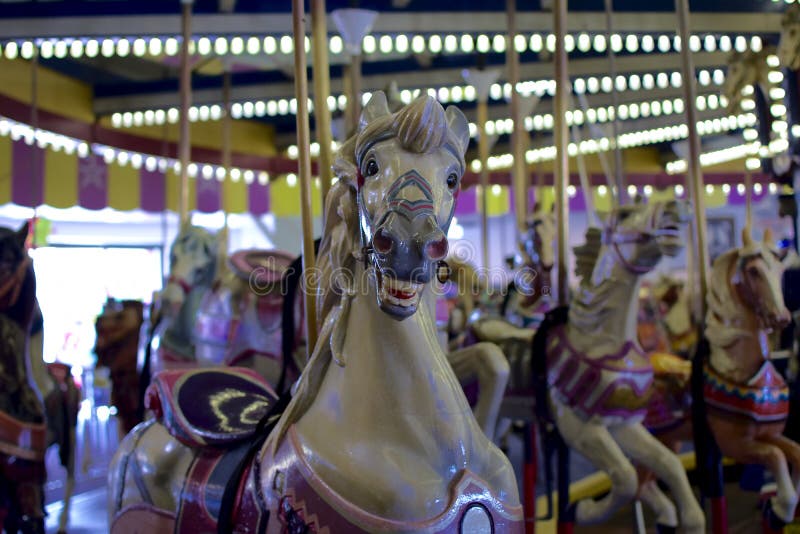 Brown Vintage Carousel Horse Ride Stock Photos - Free & Royalty-Free ...