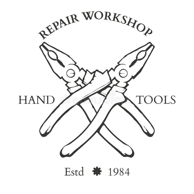 Vintage Carpentry Tools Labels Design Stock Illustrations – 77 Vintage ...