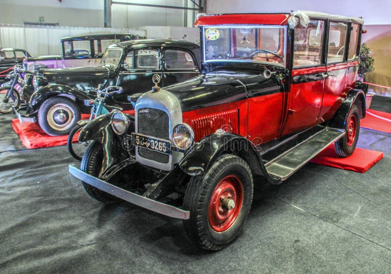 Vintage Cars on Display at a Car Show Editorial Photo - Image of ...