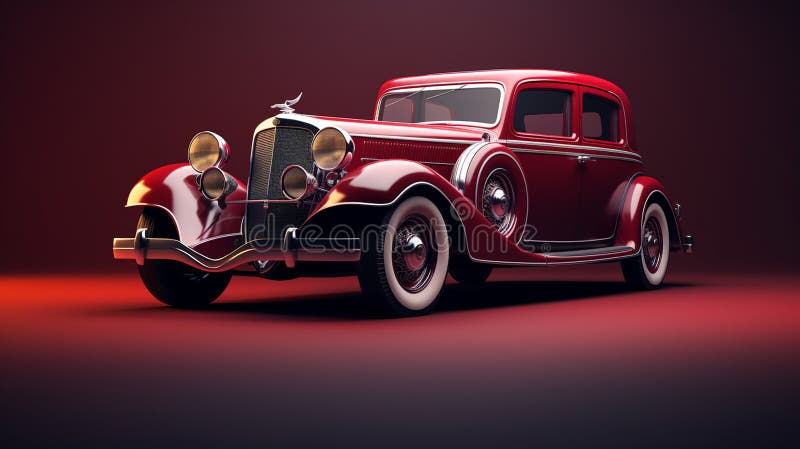Vintage Cars Engine Bay is a Marvel of Engineering Stock Illustration ...