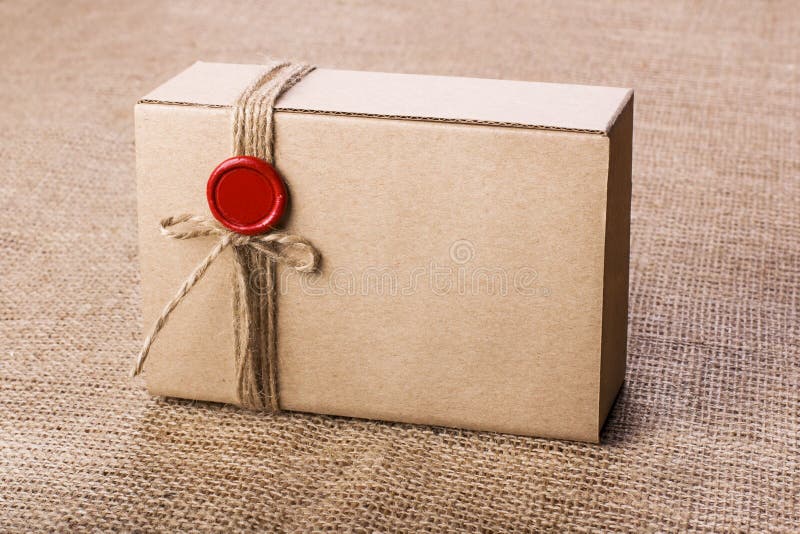 Vintage carton gift box stock photo. Image of crafts - 42459014