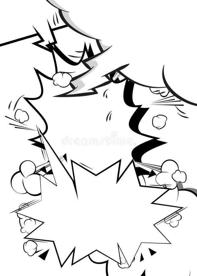 Vintage Cartoon Backgrounds, Comic Book Backdrop. Retro Vector Comics ...