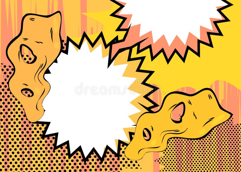 Vintage Cartoon Backgrounds, Comic Book Backdrop. Retro Vector Comics ...