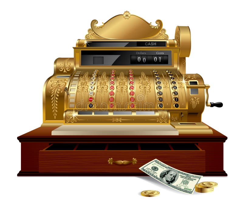 Vintage cash register stock photo. Image of financial - 13625240