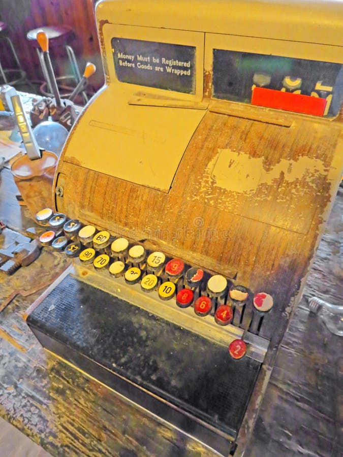 Vintage Cash register stock photo. Image of instrument - 47066412