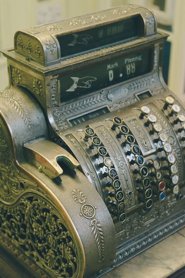 Vintage cash register stock image. Image of cash, mark - 69181683