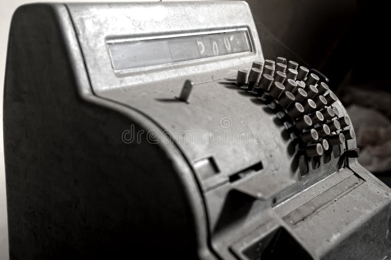 Vintage cash register stock photo. Image of buttons, cash - 45274824