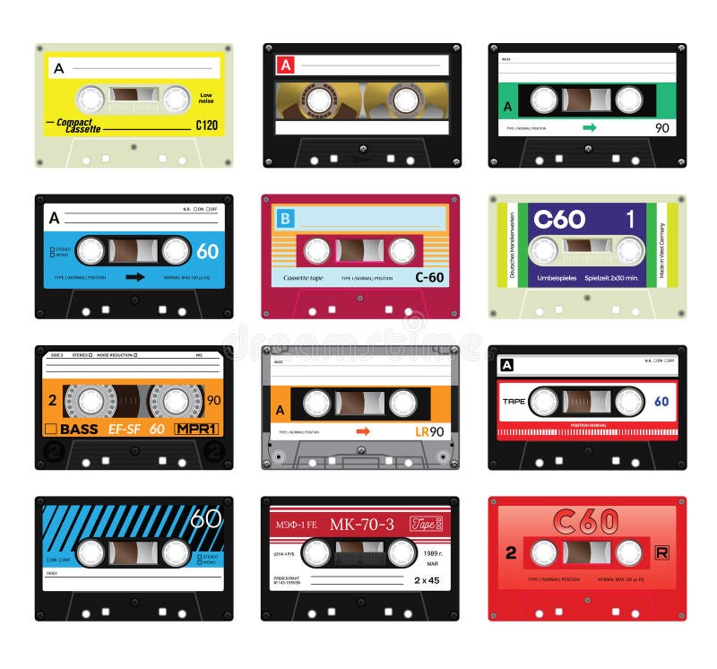 Audio Cassette Label Stock Illustrations – 3,100 Audio Cassette Label ...