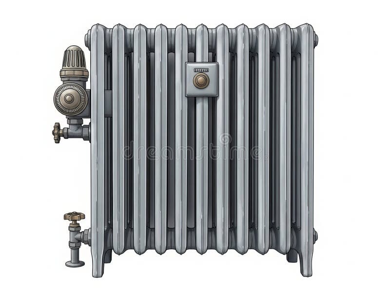 Classic Cast Iron Radiator Stock Illustrations – 80 Classic Cast Iron ...
