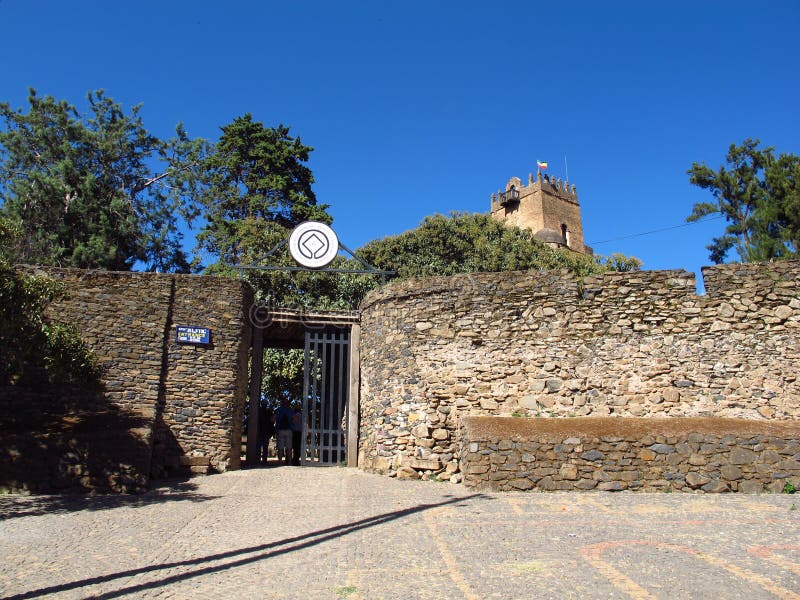 The Vintage Castle in Gondor City, Ethiopia Stock Image - Image of ...