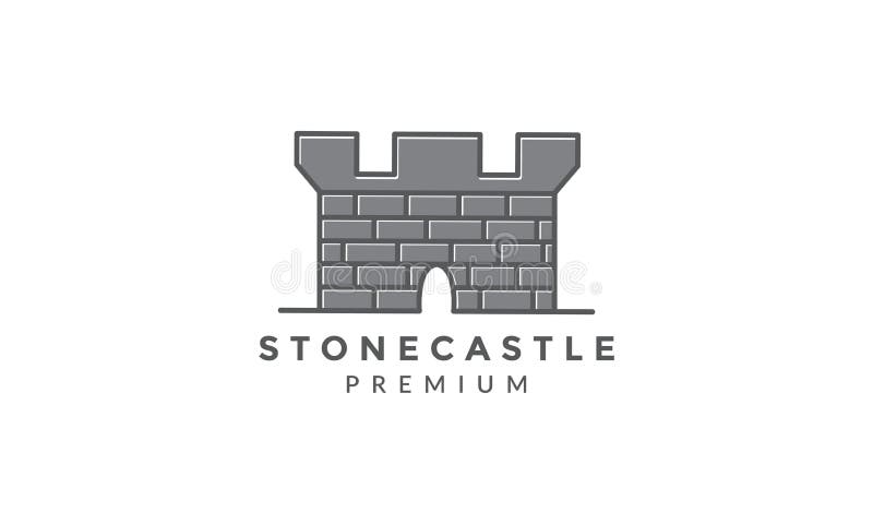 Castle Stone History Vector Icon. Outdoor Town Medieval Fantasy ...
