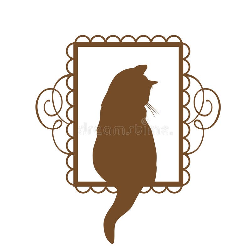 Vintage Cat Design stock vector. Illustration of label - 33510217