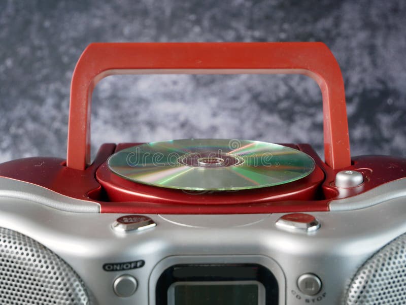 Vintage CD Player, Audio Mini-system, Radio, Player Stock Photo - Image ...