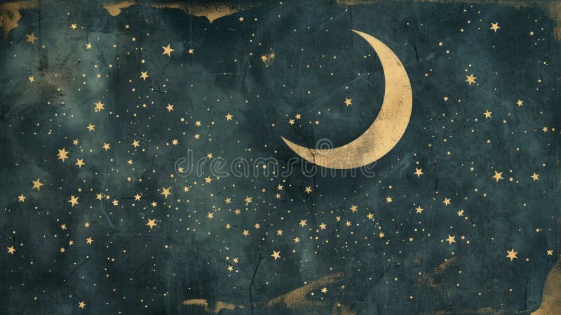 Vintage Night Sky Backdrop