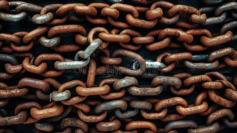 Vintage Chain Link Pattern with a Weathered Look in Earthy Tones ...