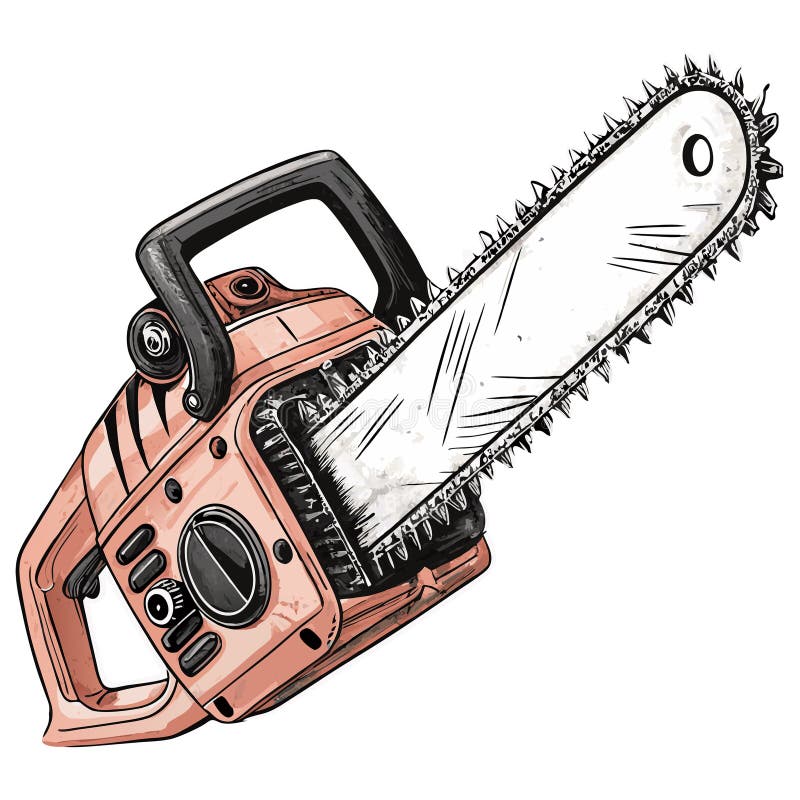 Vintage Chainsaw Illustration for Tattoo and Graphic Design Projects ...