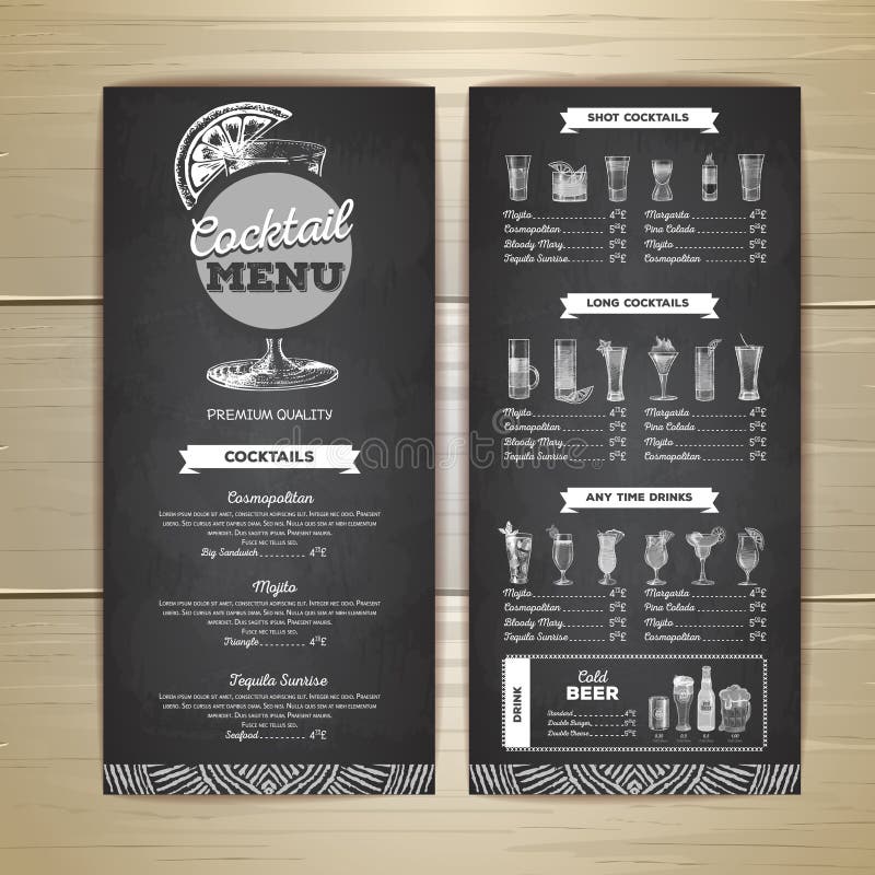Vintage Chalk Drawing Fast Food Menu Design. Sandwich Sketch Stock ...
