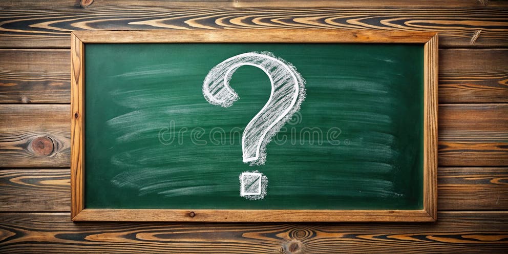 Vintage Chalkboard Question Mark a Powerful Visual Concept for ...