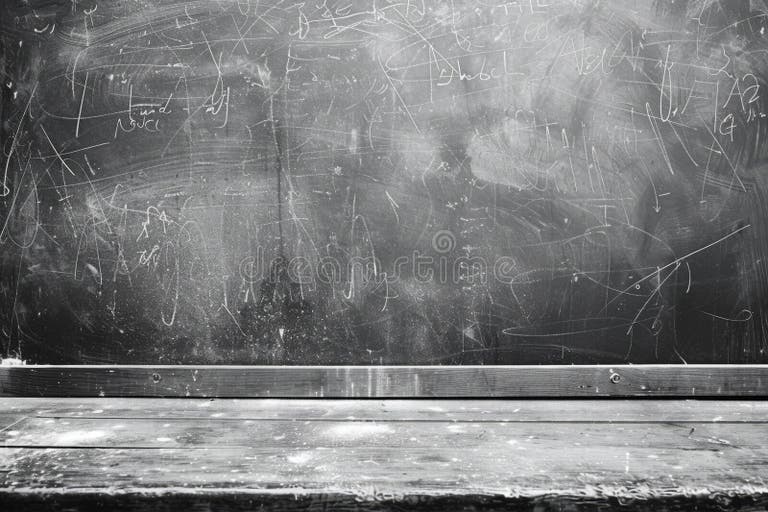 Vintage Chalkboard Texture with Scribbles and Copy Space Stock ...