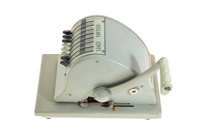 Vintage Check Writer stock image. Image of tool, business - 25288755