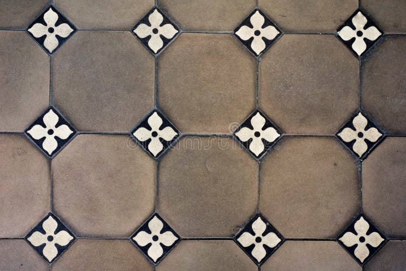 Vintage Checkered Tile Ceramic Floor, Abstract Seamless Pattern Stock ...