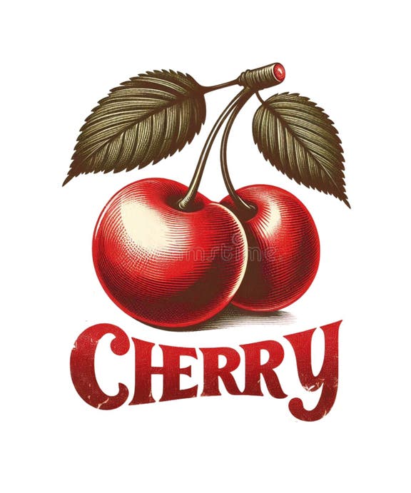 Vintage Cherry Sublimation stock illustration. Illustration of bundle ...