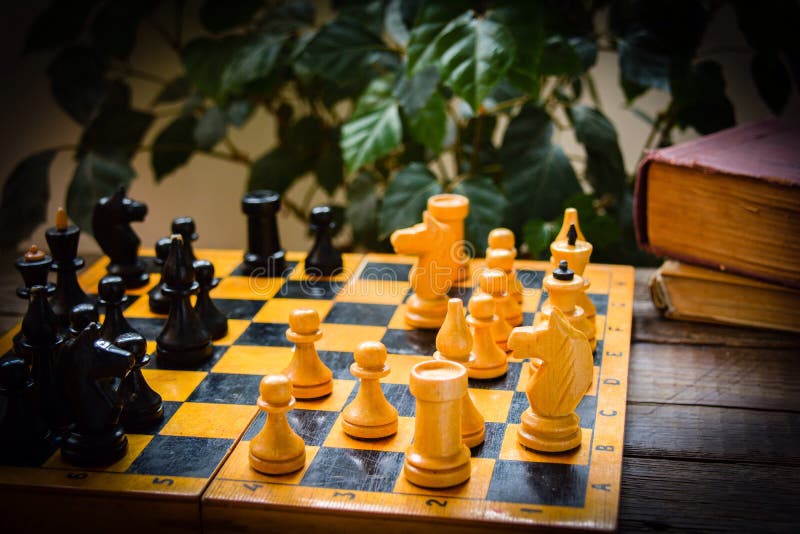 Vintage chess board game stock photo. Image of conceptual - 50297820
