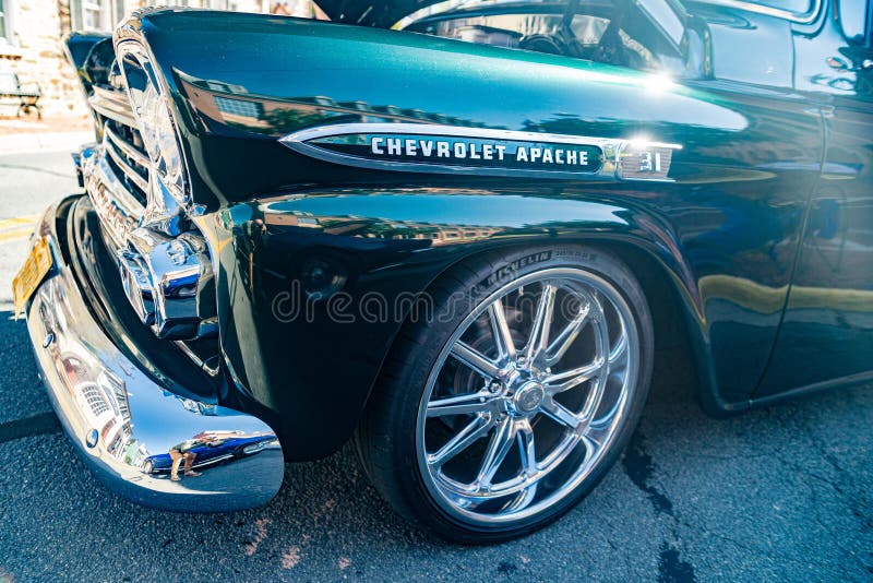 Vintage Chevy Apache Collector Car on Display in Leesburg, Virginia ...