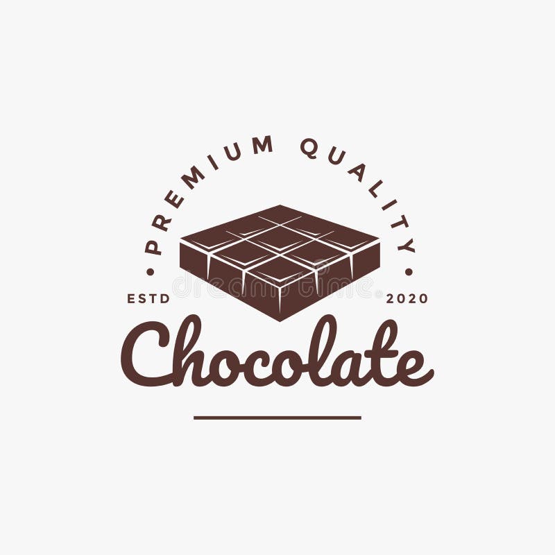 Vintage Chocolate Logo Icon Vector Stock Vector - Illustration of cake ...