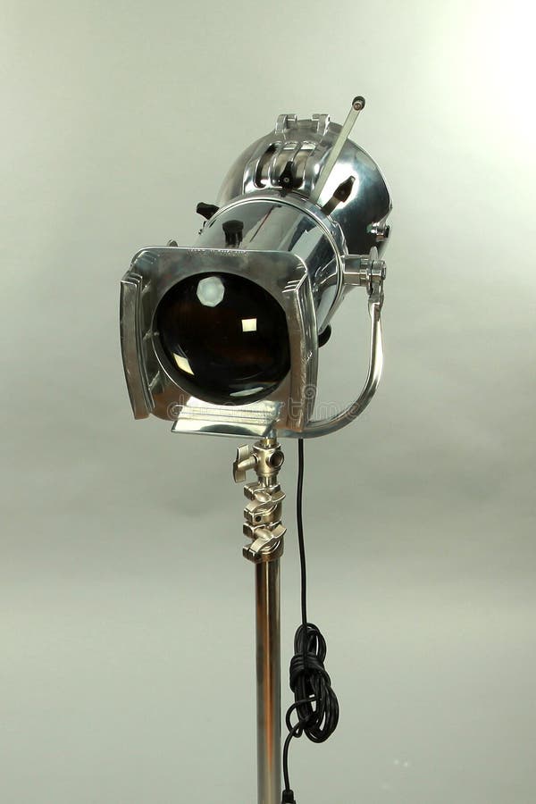1963 Vintage Chrome Studio Lighting, Theatre Spot Light on Tripod Stand ...