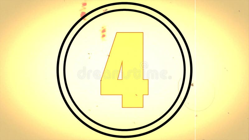 Vintage cinema countdown. stock footage. Video of kinescope - 255310030