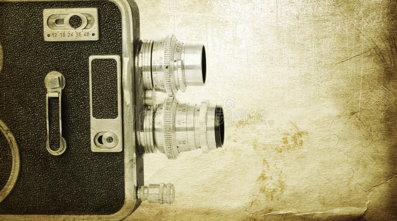 Vintage cinematography stock image. Image of isolated - 5825199