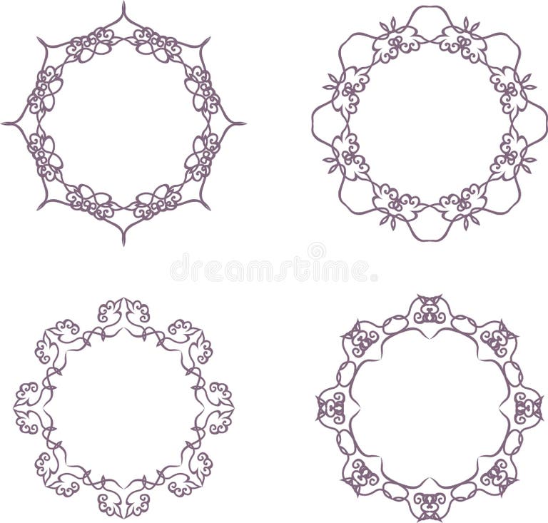 Vintage circle frame stock vector. Illustration of ethnic - 47149675