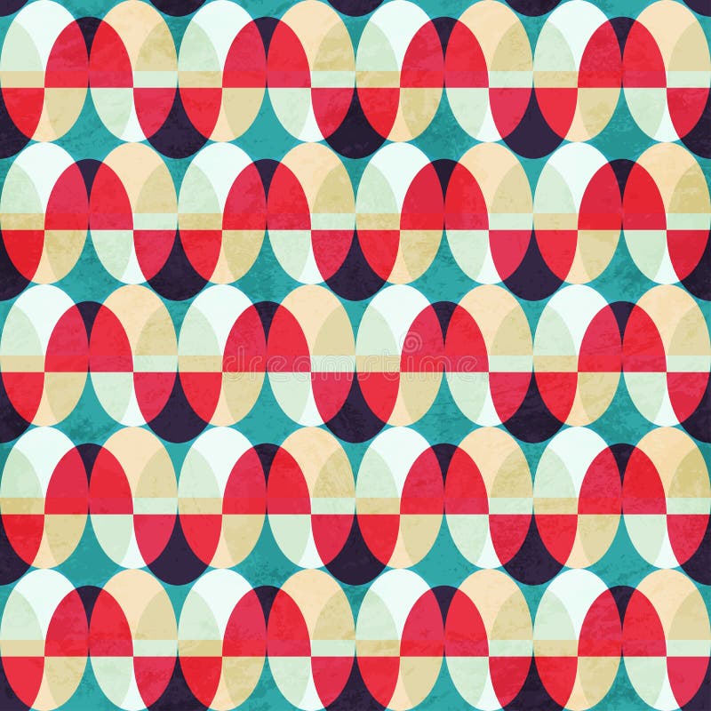 Vintage Circle Seamless Pattern Stock Vector - Illustration of file ...