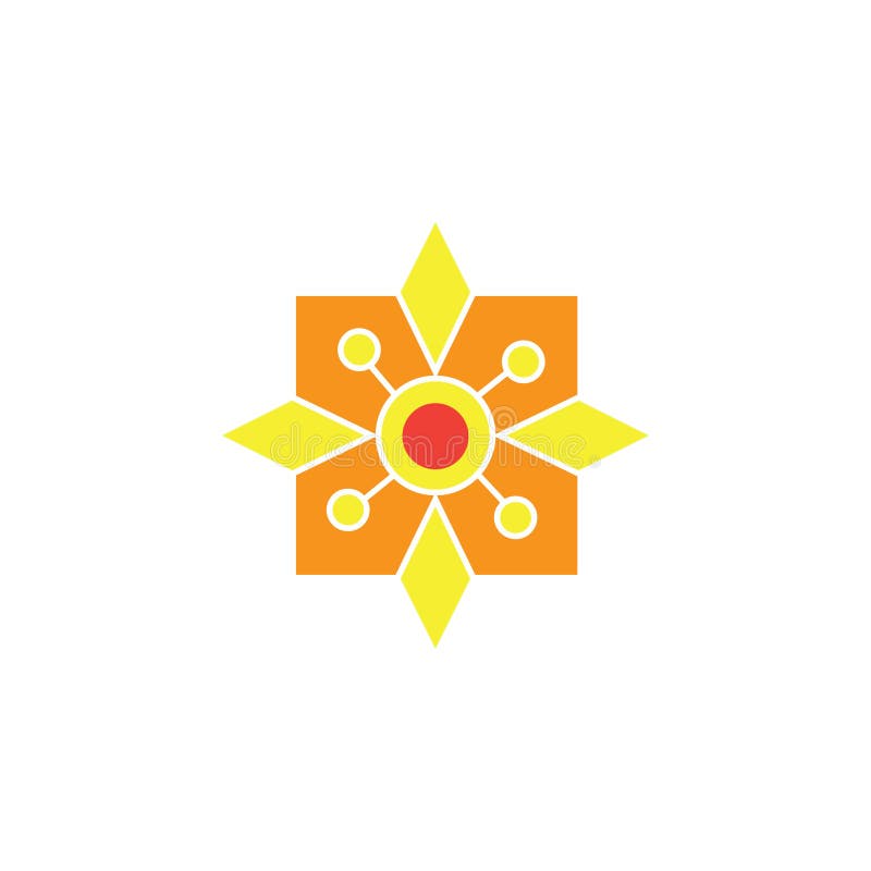 Vintage Circular Mandala Pattern Logo Design Template Vector Stock ...