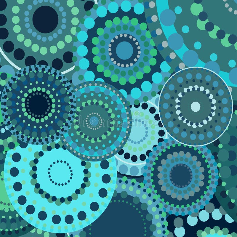 Circular retro pattern stock vector. Illustration of design - 36127369