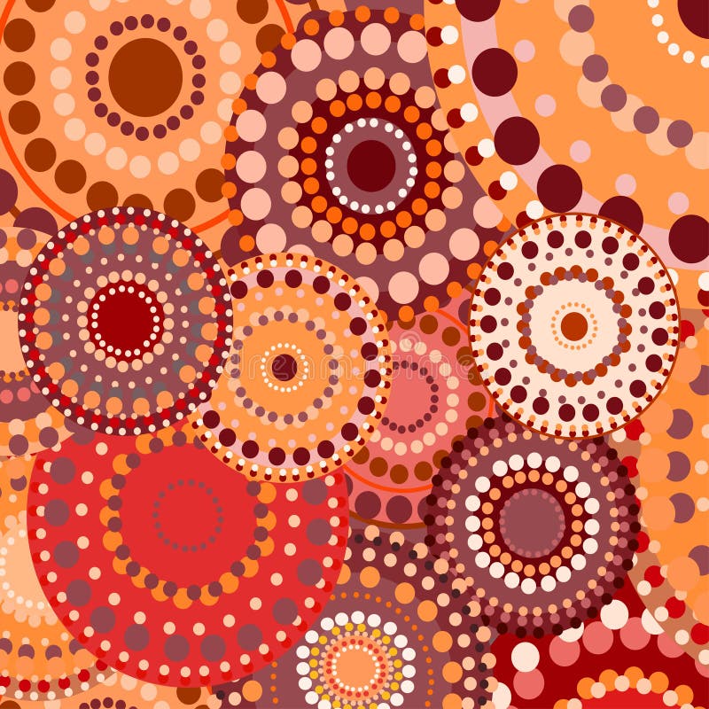 Circular retro pattern stock vector. Illustration of design - 36127369