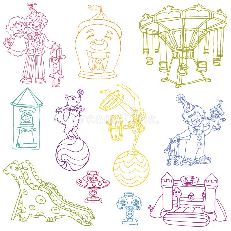 Circus Animals stock vector. Illustration of entertainment - 23538186