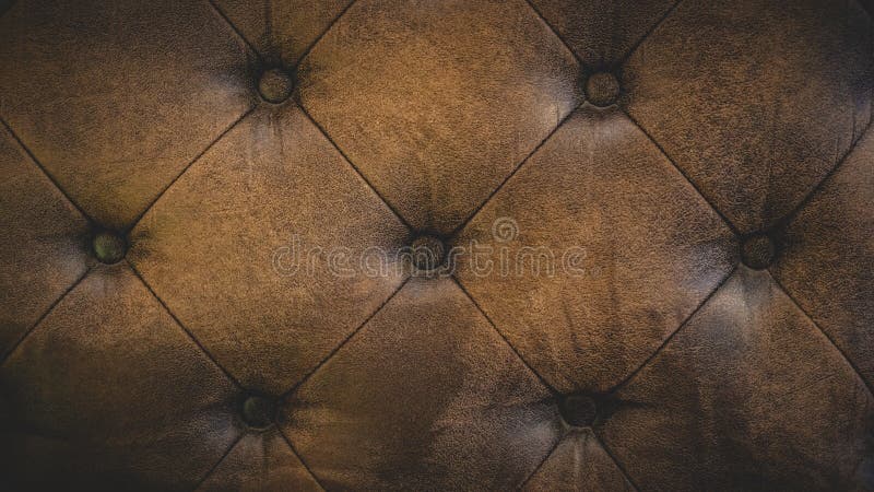 Brown Leather Cushion Texture Background Stock Image - Image of dark ...