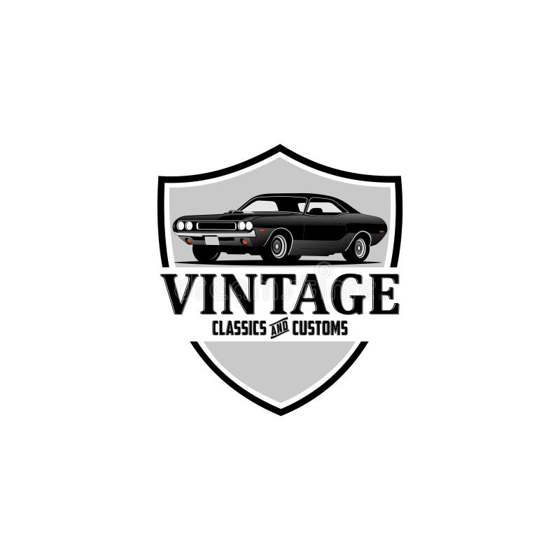 Vintage Classic and Custom Logo Vector Stock Vector - Illustration of ...