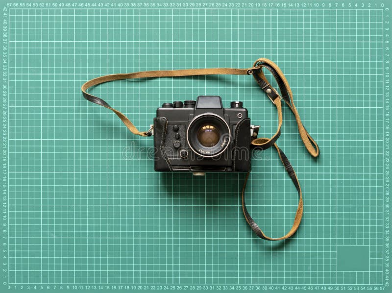 A Vintage Classic Old Fashioned Photo Camera, Simple Creative Idea ...