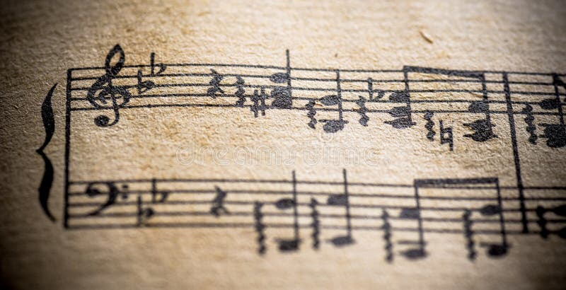 Vintage Classical Music Score Stock Image - Image of classical, 1900: ...