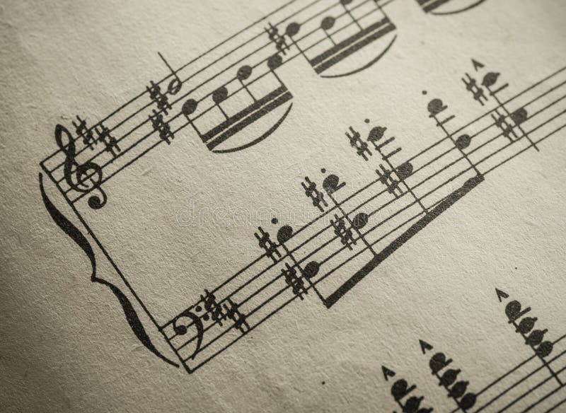 Vintage Classical Music Score Stock Image - Image of opera, notation ...