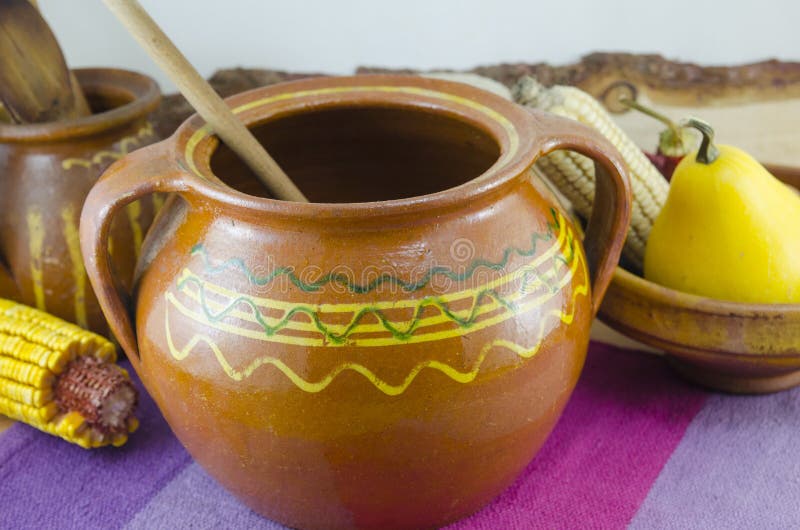 Vintage clay pottery stock photo. Image of studio, russian - 55553168