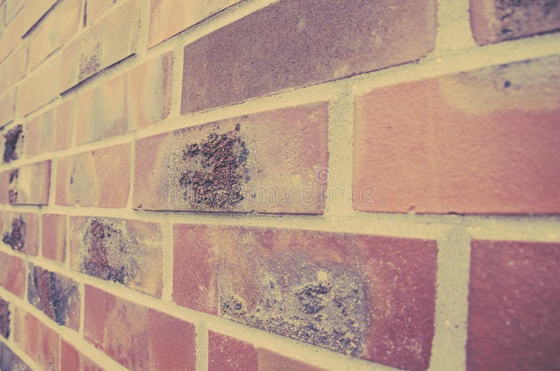 Vintage Clinker Brick Wall Background Stock Photo - Image of outside ...
