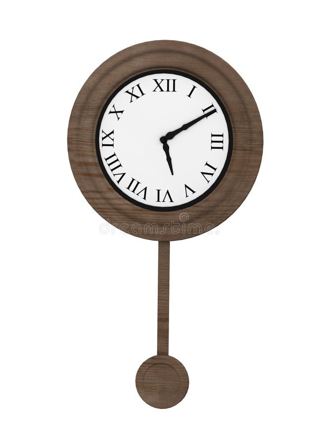 Vintage clock stock illustration. Illustration of render - 23823919