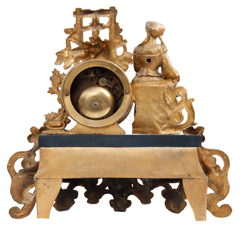 Vintage clock back stock image. Image of fashioned, ornate - 21355947