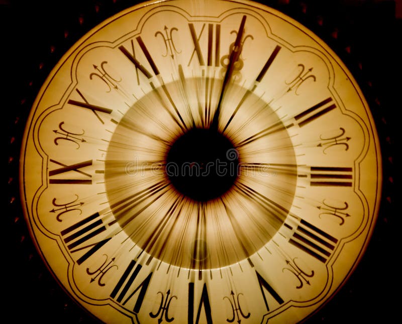 Vintage clock blurred in stock image. Image of blur, concept - 6644307