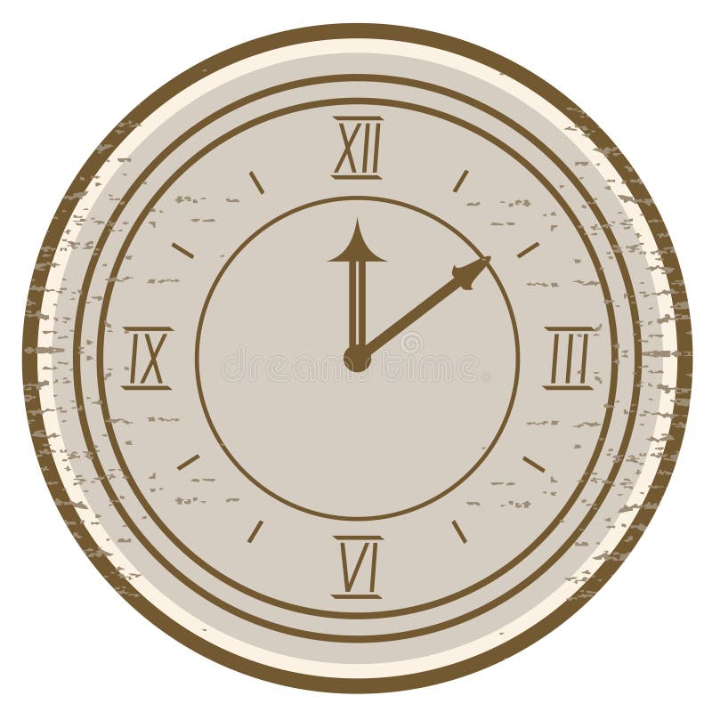 Vintage clock design stock vector. Illustration of antique - 248293556