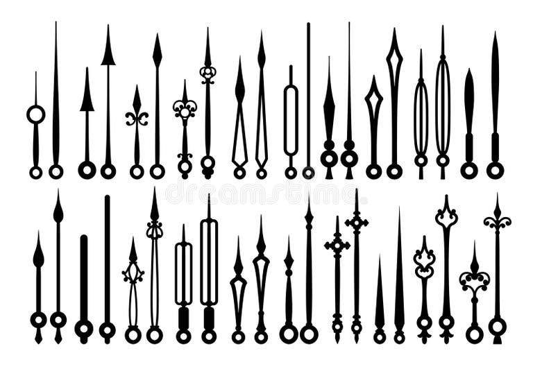 Monochrome Clock Hands Stock Illustrations 164 Monochrome Clock Hands